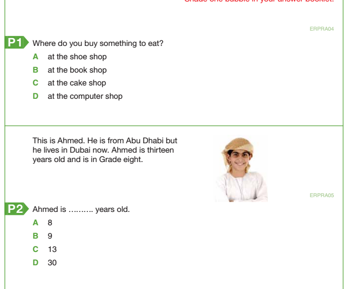 English Reading Sample Test English Reading Sample Test